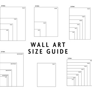 Size Guide Pngs for Wall Art and Printables, Including Most Popular ...