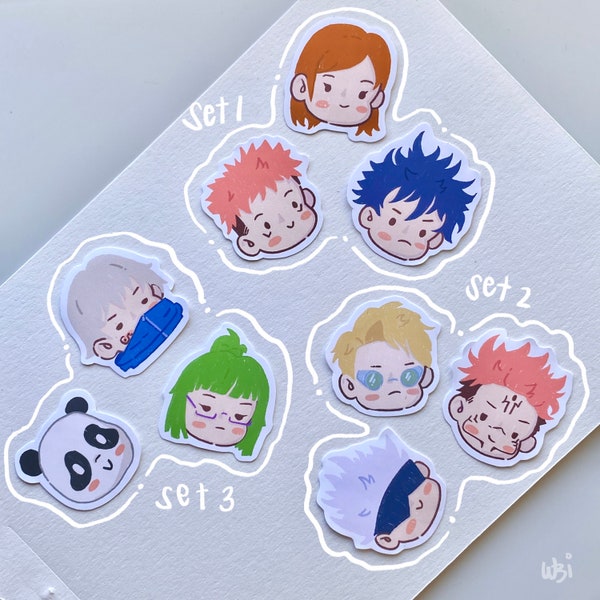 Jujutsu Kaisen Stickers Pack - Etsy