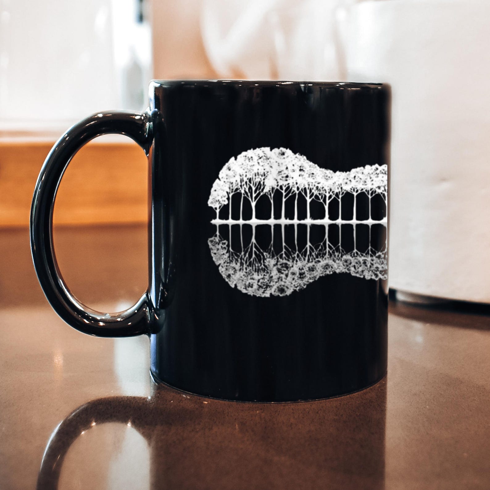 Disc Golf Guitar Mug Gift for Music Lovers Unique Coffee Mug Hot ...