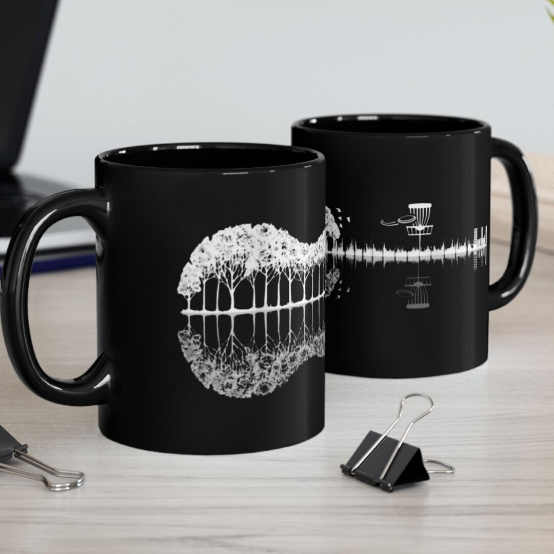 Disc Golf Guitar Mug Gift for Music Lovers Unique Coffee Mug Hot ...
