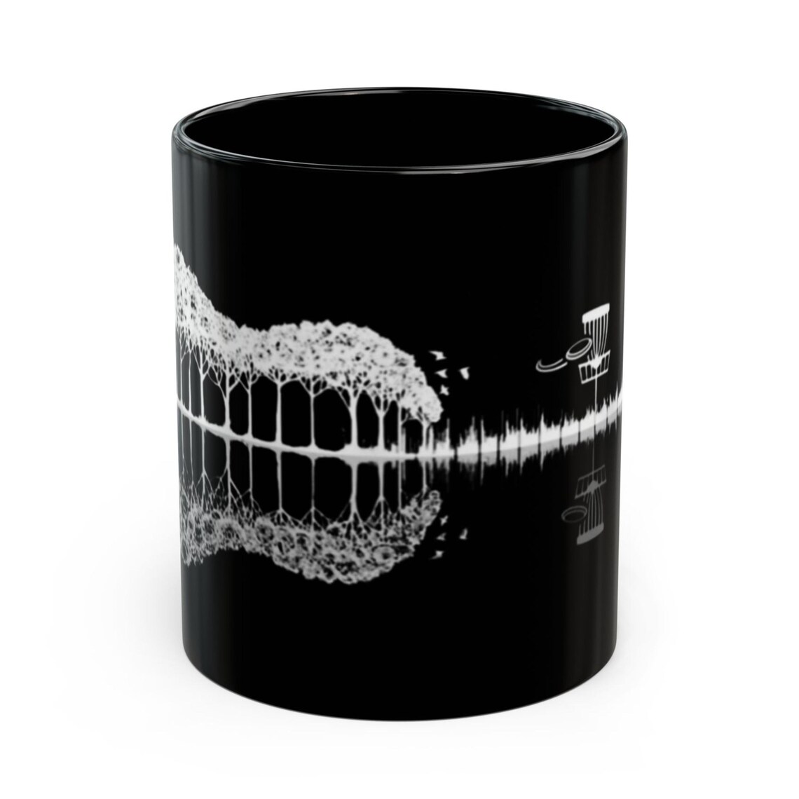 Disc Golf Guitar Mug Gift for Music Lovers Unique Coffee Mug Hot ...