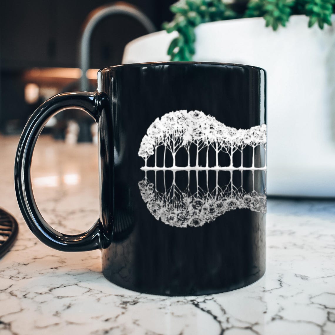 Disc Golf Guitar Mug Gift for Music Lovers Unique Coffee Mug Hot ...