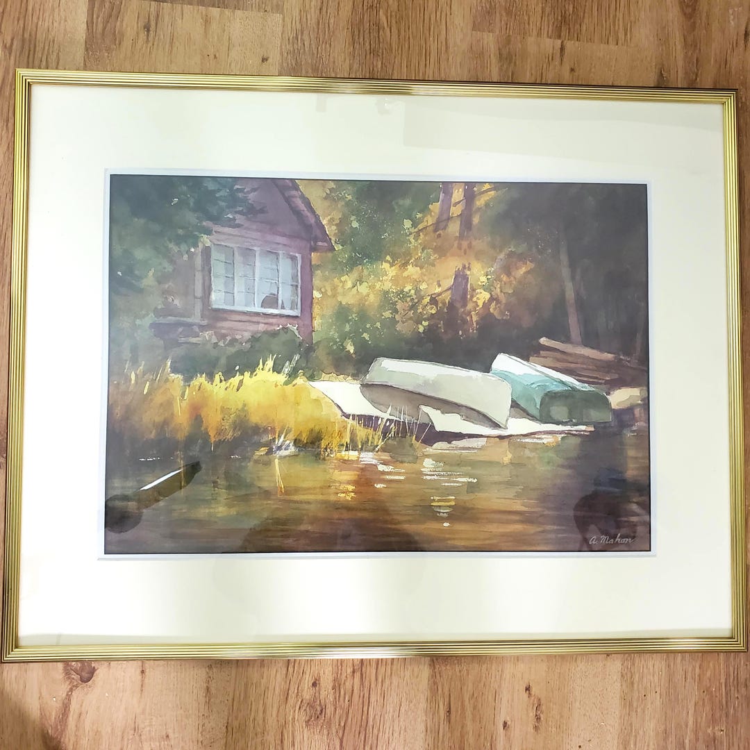 Original Alice Mahon Watercolor Painting Golden Afternoon Signed ...