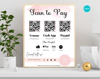 Zelle Payment Template - Etsy
