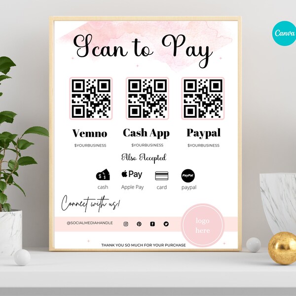 Payment Method Sign - Etsy