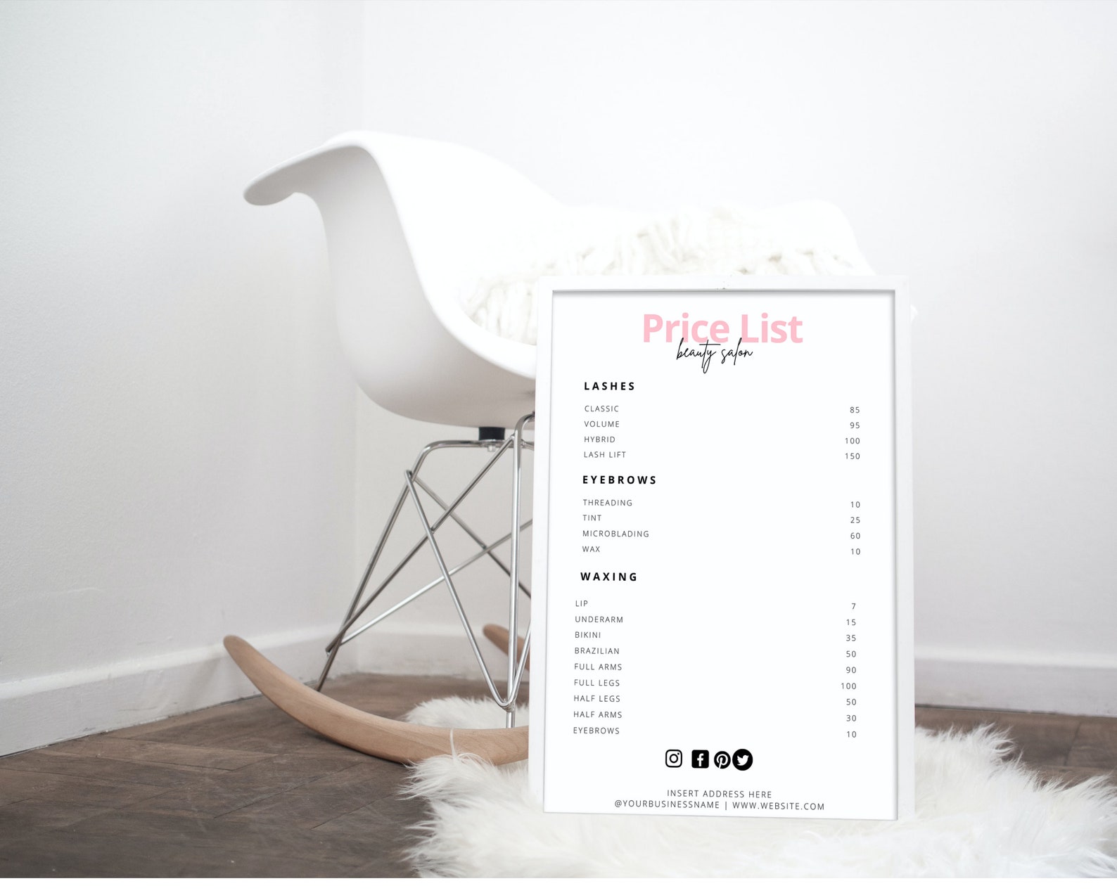 Price List Template, EDITABLE Price List, Price Sheet Template, Digital ...