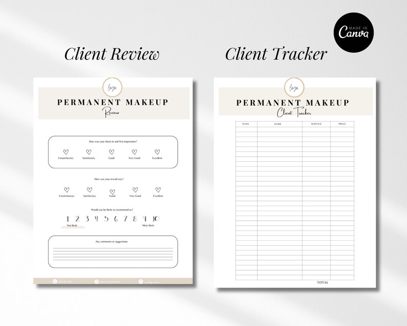 Permanent Makeup Forms Editable PMU Consent Forms, Micropigmentation ...