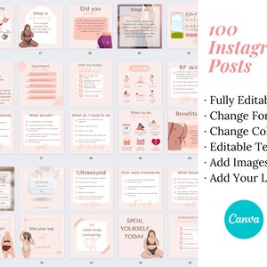 Body Contouring Instagram Post Template, Body Sculpting Social Media ...