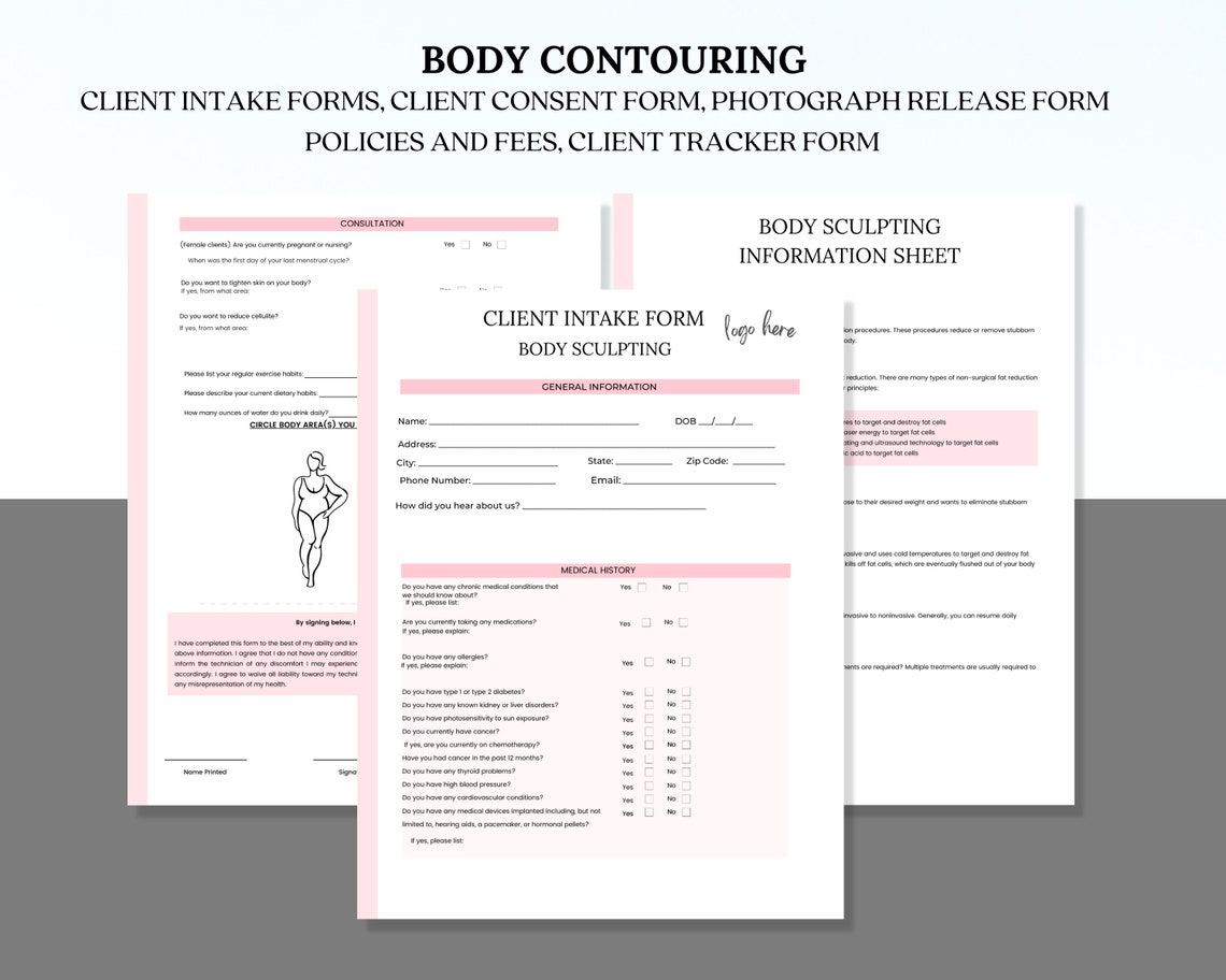Body Contouring Bundle Forms Body Contouring Radio | Etsy