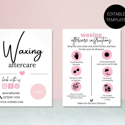 Waxing Room Decor Waxing Poster Digital Download Waxing - Etsy