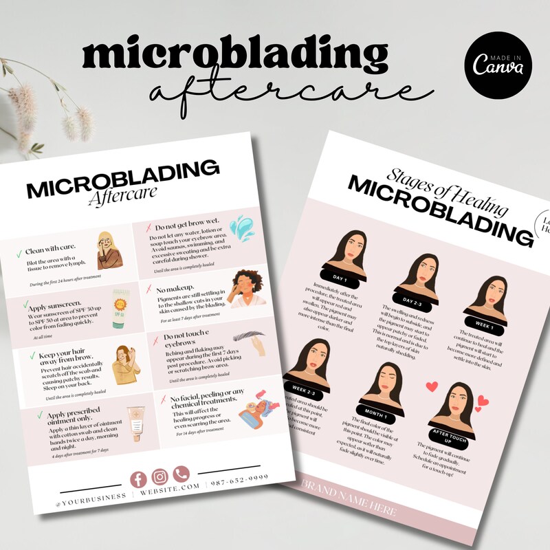 Microblading Aftercare - Etsy