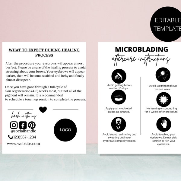 Microblading Aftercare - Etsy