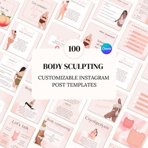 Body Contouring Instagram Post Template, Body Sculpting Social Media ...