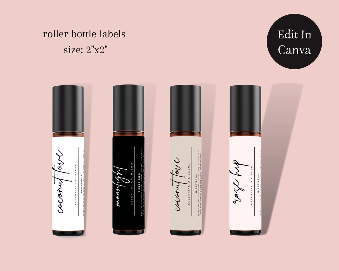 Custom PRODUCT LABEL, CANVA Label Template, Dropper Bottle Label ...