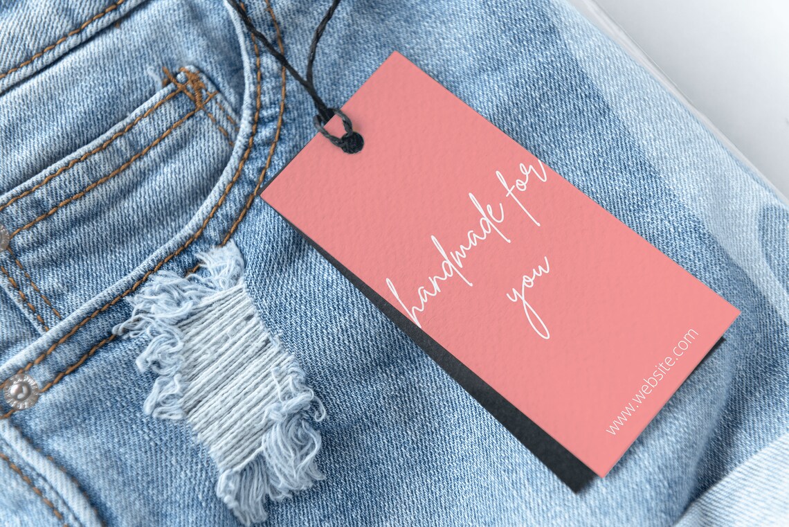 EDITABLE Hang Tag Clothing Tag Boutique Hang Tag Minimalist Tag Custom ...
