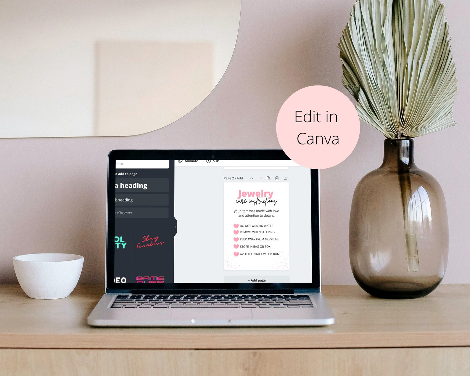 EDITABLE Wax Melt Care Card Wax Card Template INSTANT DOWNLOAD Wax ...