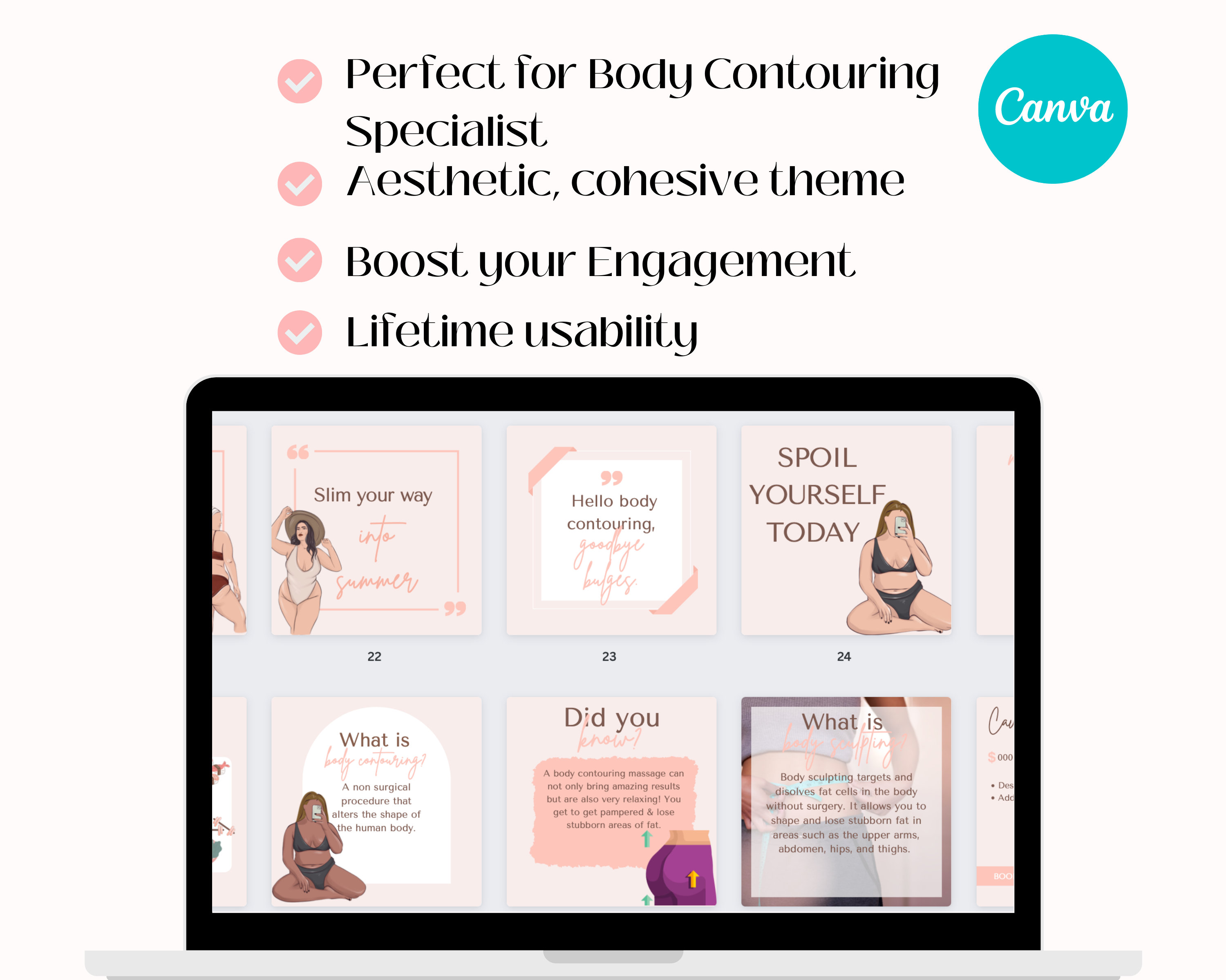 Body Contouring Instagram Post Template Body Sculpting Social | Etsy UK