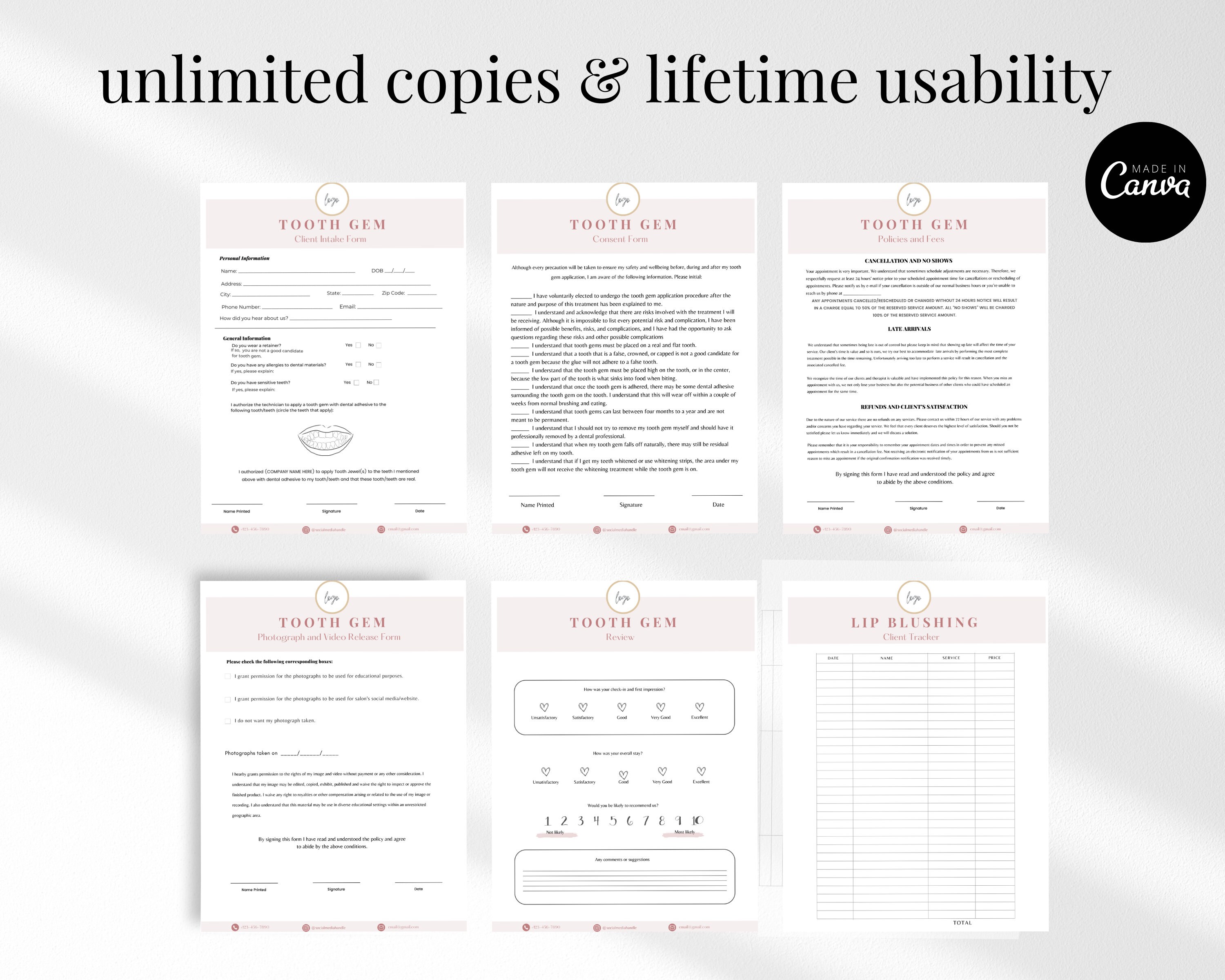 Tooth Gem Forms Editable Tooth Gem Consent Templates, Tooth Gem ...