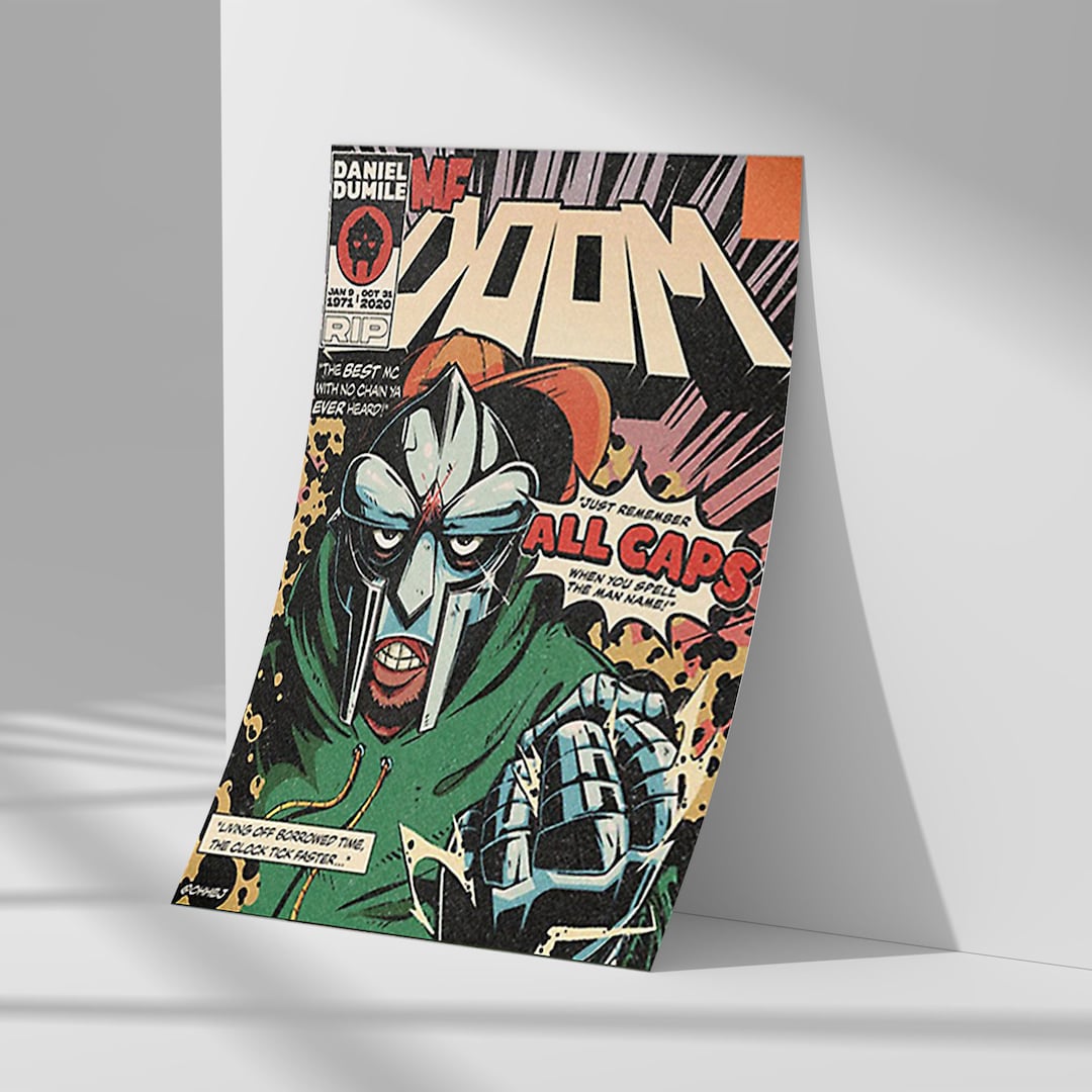 MF Doom Vintage Poster, Home Living Decor, Unique Gifts, Home Decor ...