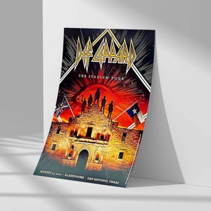 Def Leppard Stadium Tour 2022 Band Poster. - Etsy