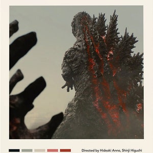 Shin Godzilla Poster, Derected by Hideaki Anno & Shinji Higuchi Vintage ...