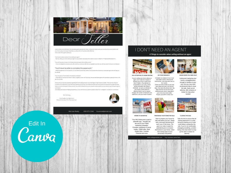 FSBO Letter | FSBO Flyers | for Sale by Owner Template| Real Estate ...