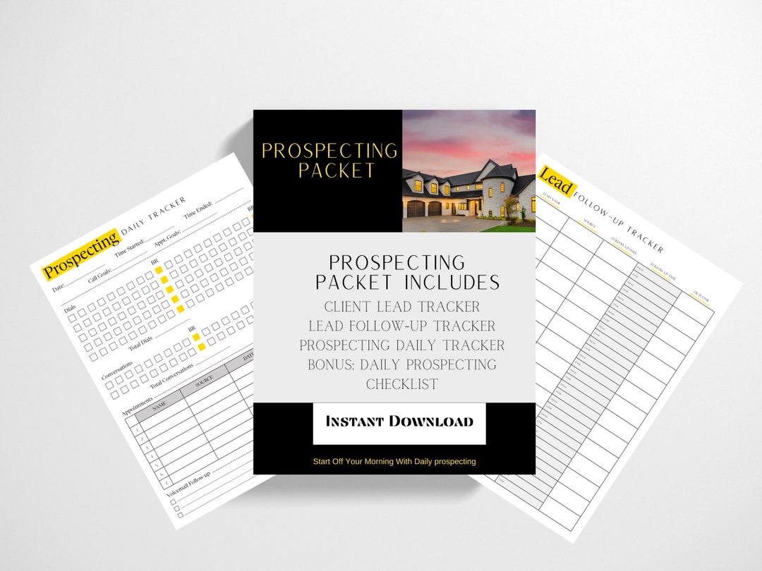 Prospecting Packet|top Producer Call Tracker|prospecting|daily Call ...