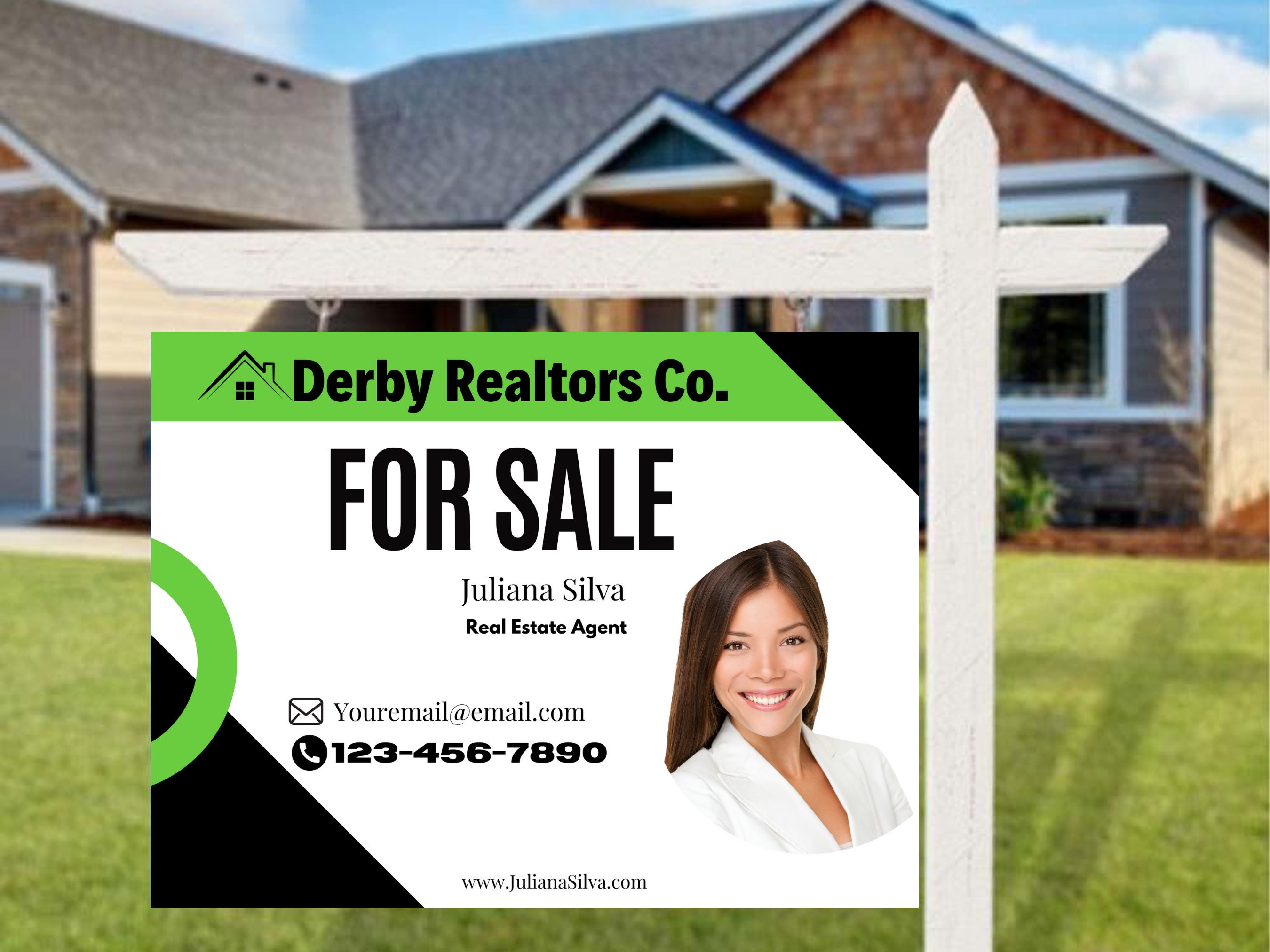 Real Estate Yard Sign Templates Package, Canva Premium Templates, Open ...