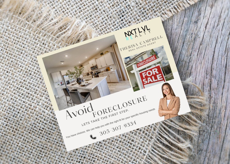 Preforeclosure Postcard Campaign, Listing Postcard, Seller Postcards ...