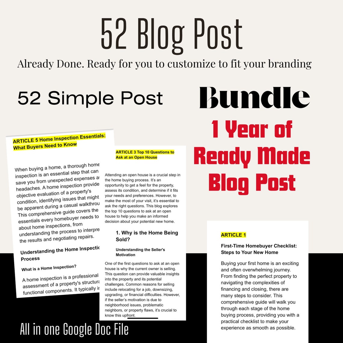 52 Done-for-you Real Estate Blog Posts | Real Estate Articles | REALTOR ...