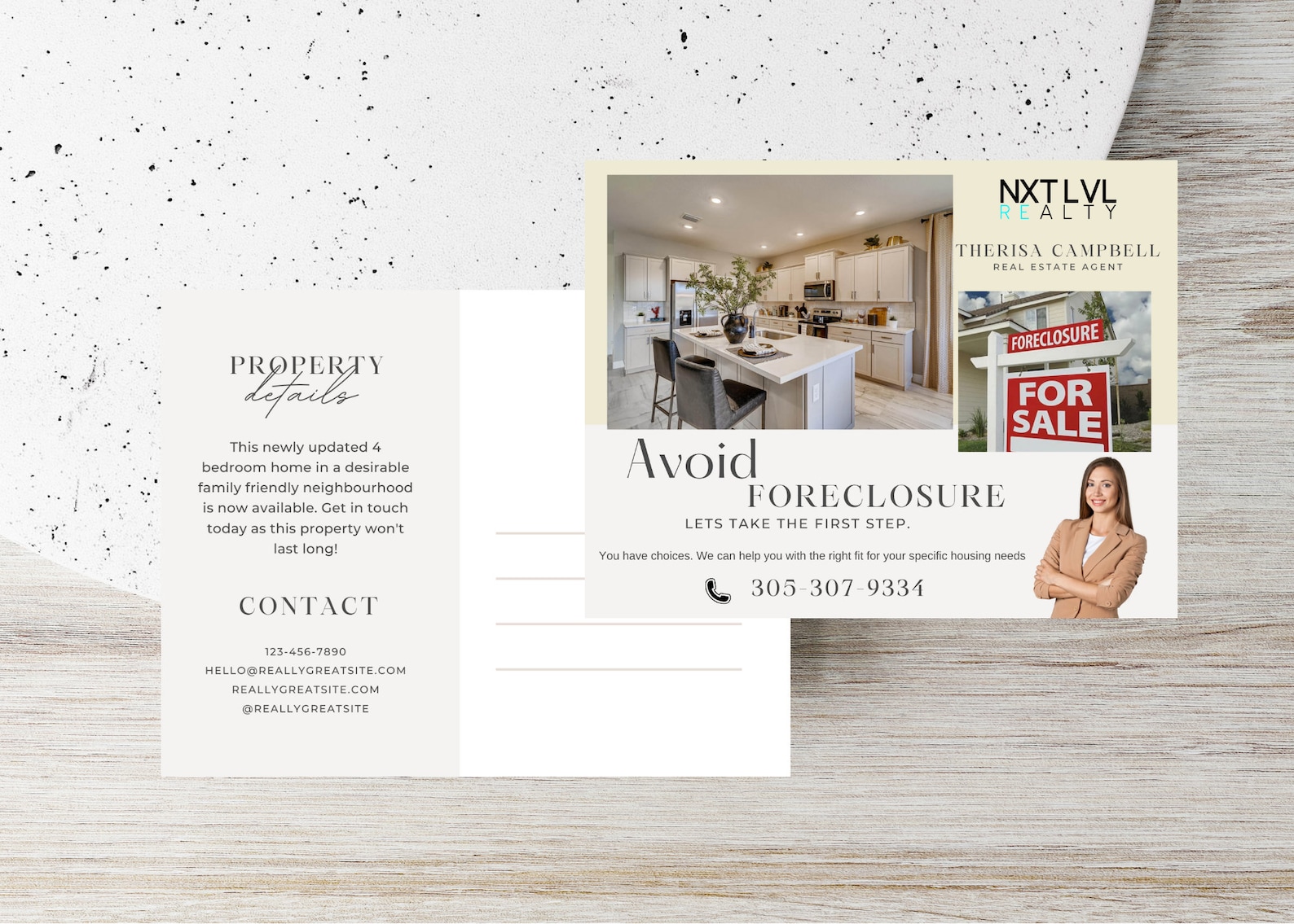 Preforeclosure Postcard Campaign, Listing Postcard, Seller Postcards ...