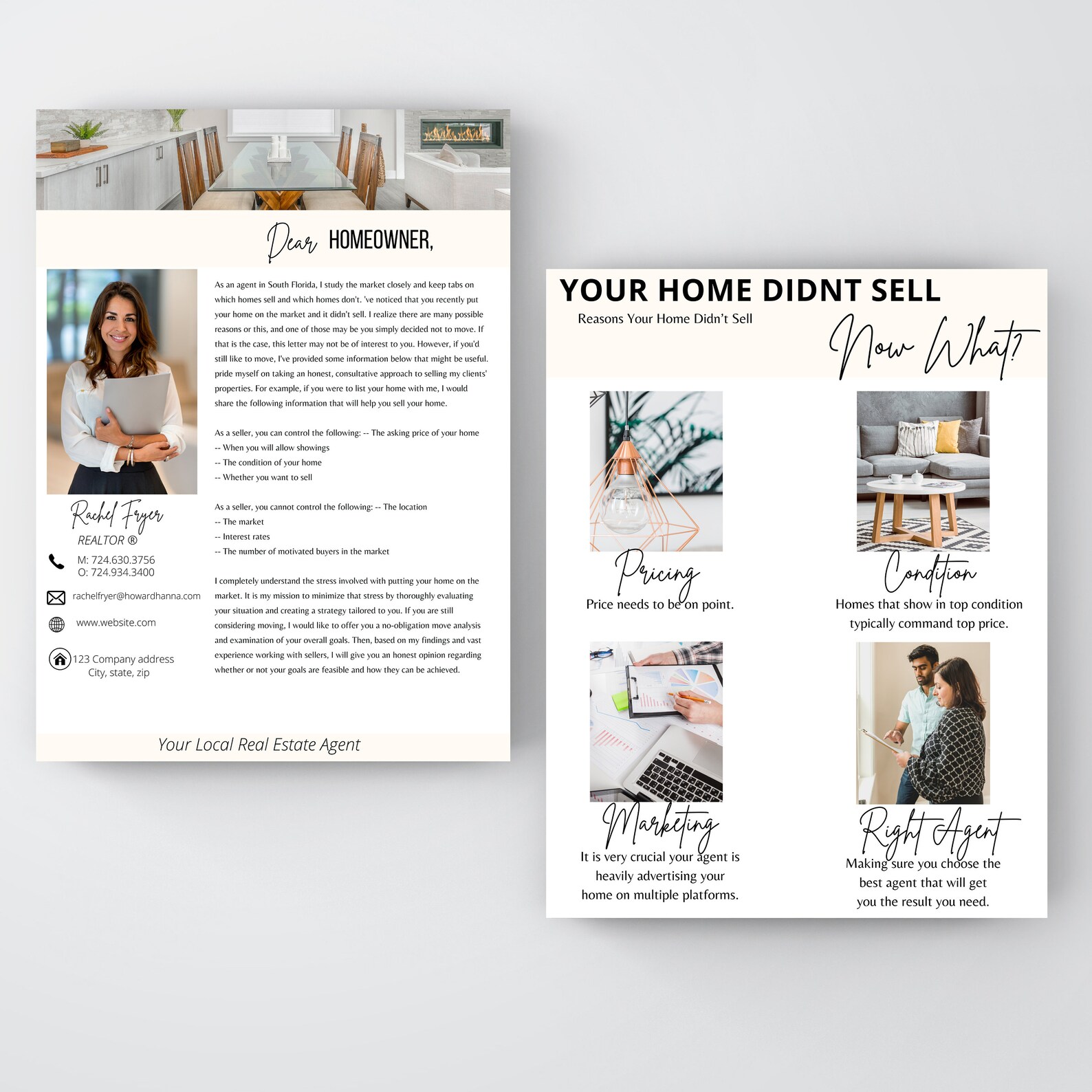 Real Estate Expired Listing Letter Template: Realtor Marketing (PDF) - Etsy