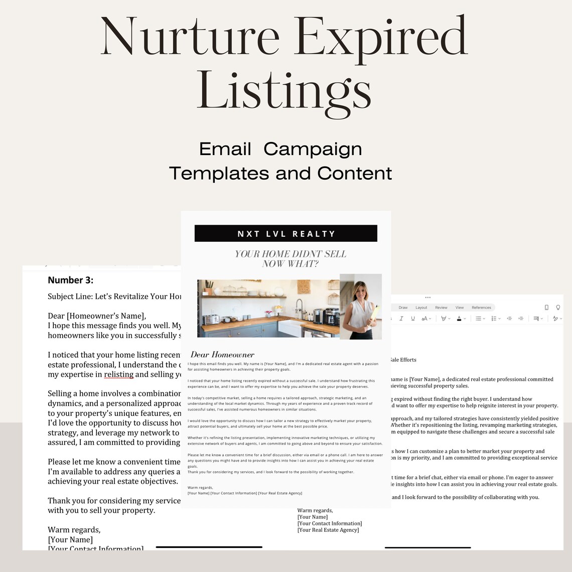 Real Estate Agent Email & Text Templates: Expired Listing Campaign ...