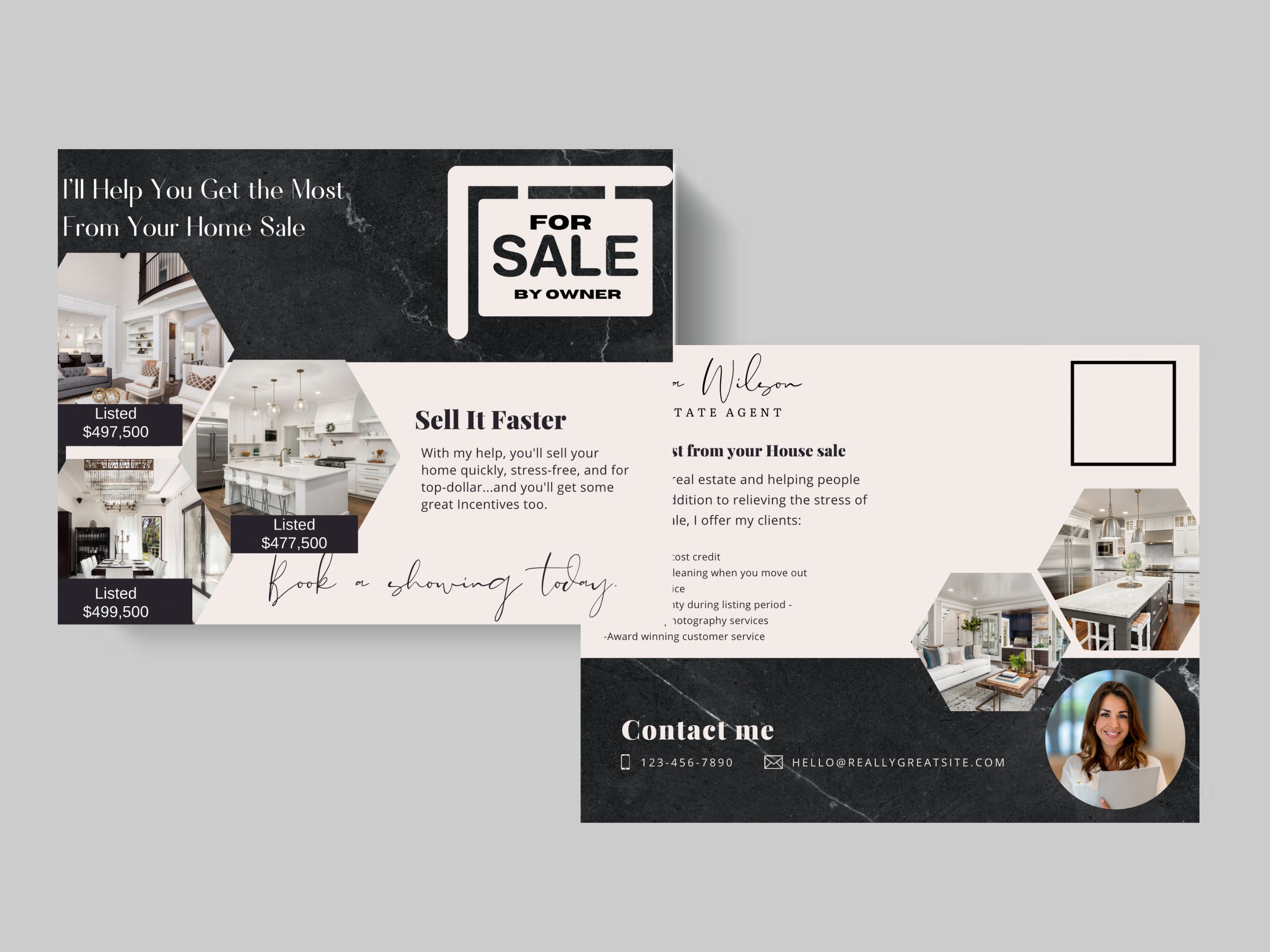 Set of for Sale by Owner MAILER| Sell Your Home Fast Postcard| FSBO ...