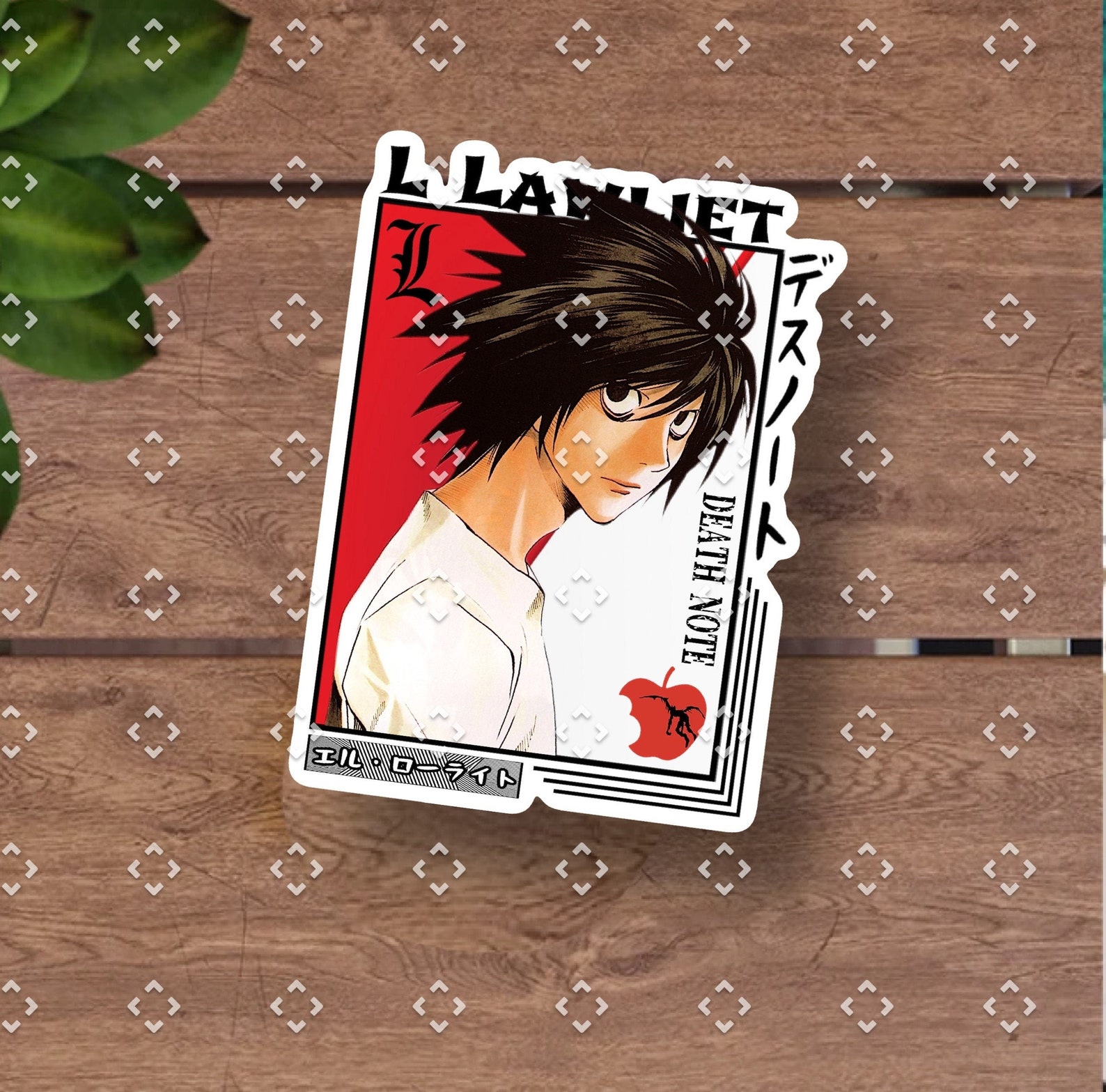 L Lawliet Sticker Death Note Sticker Anime Sticker | Etsy