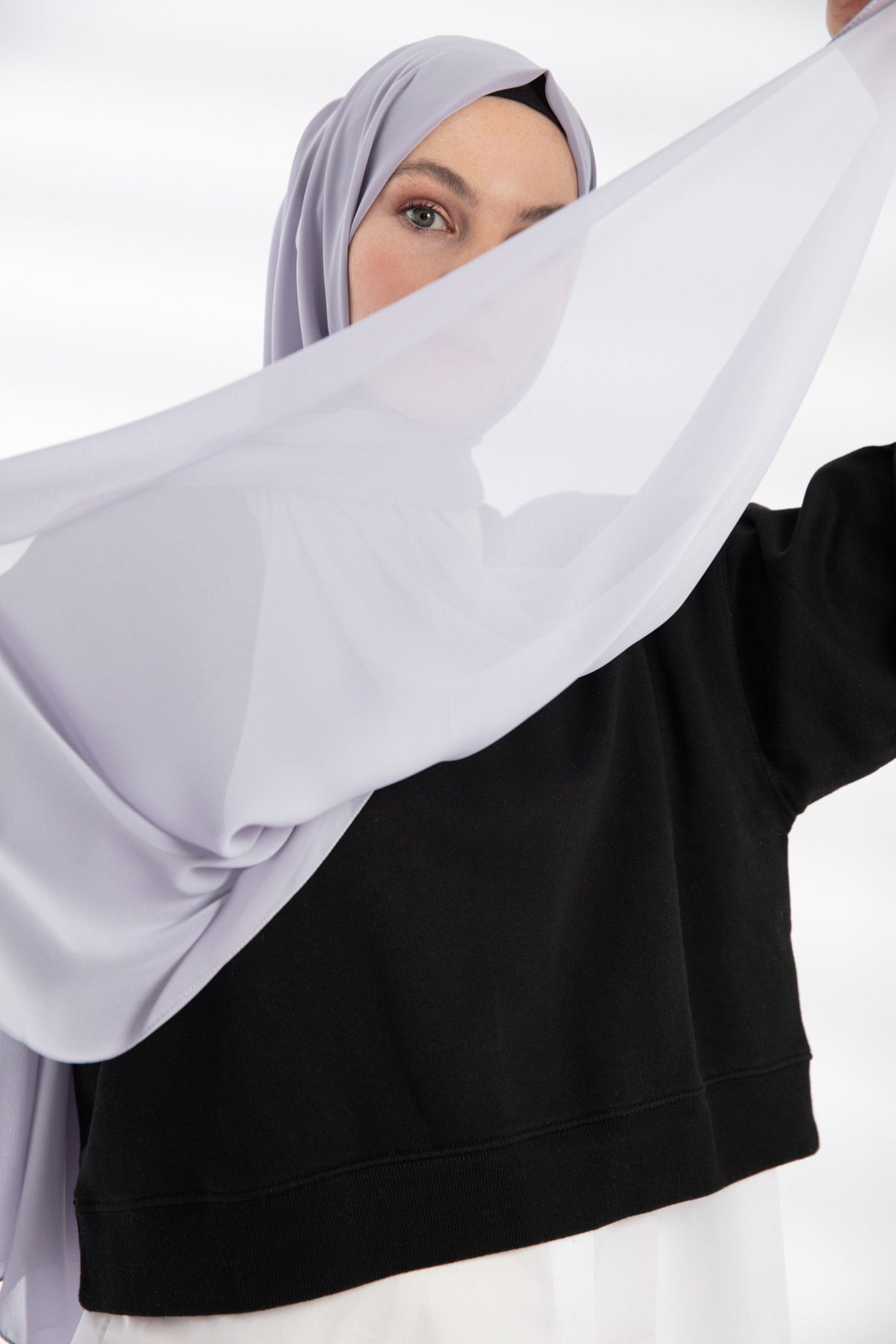 Chiffon Luxury Premium Hijab Scarf, Quality Chiffon Hijab Plain Scarf ...