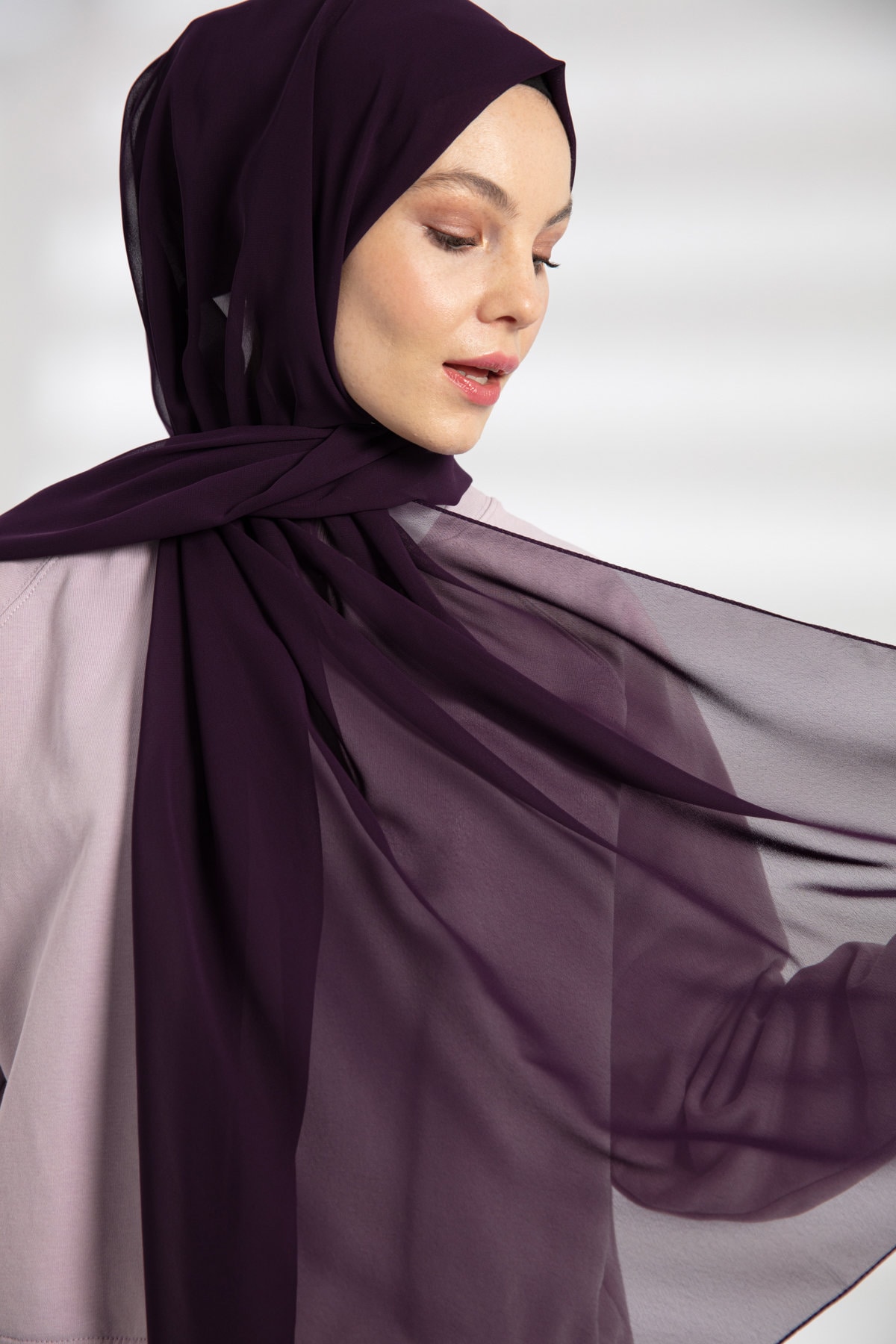 Chiffon Luxury Premium Hijab Scarf, Quality Chiffon Hijab Plain Scarf ...