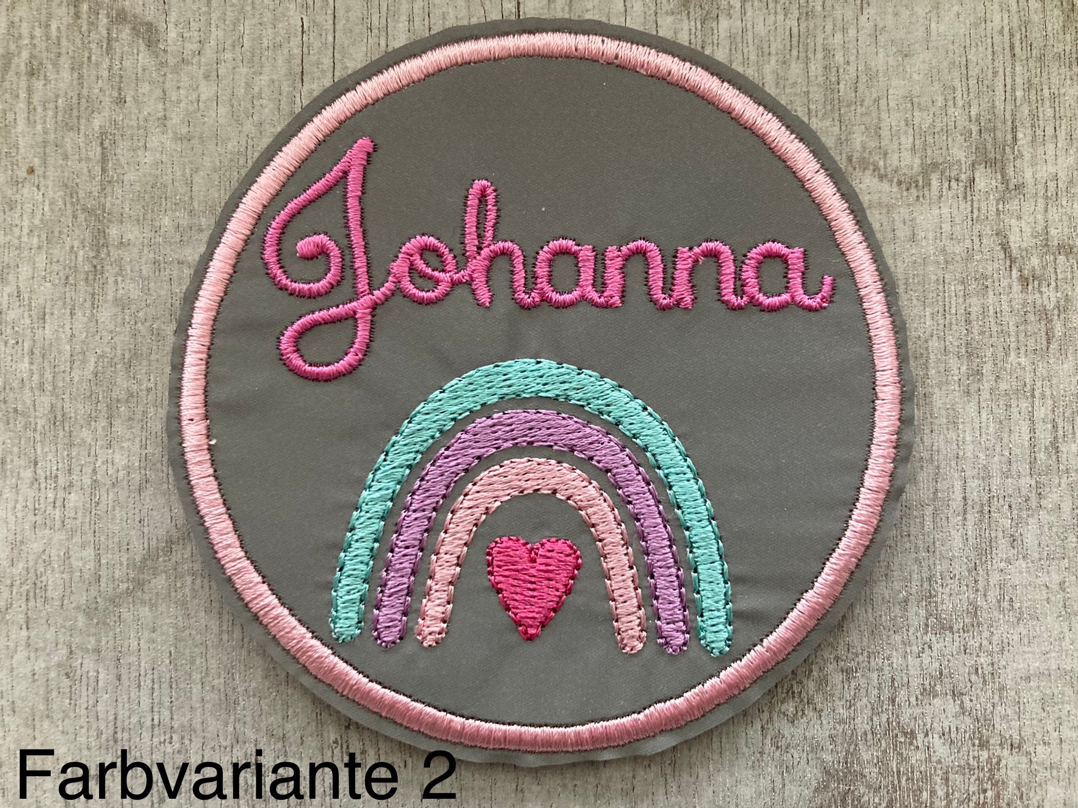 Reflective Velcro Patch With the Name Rainbow School Child - Etsy UK
