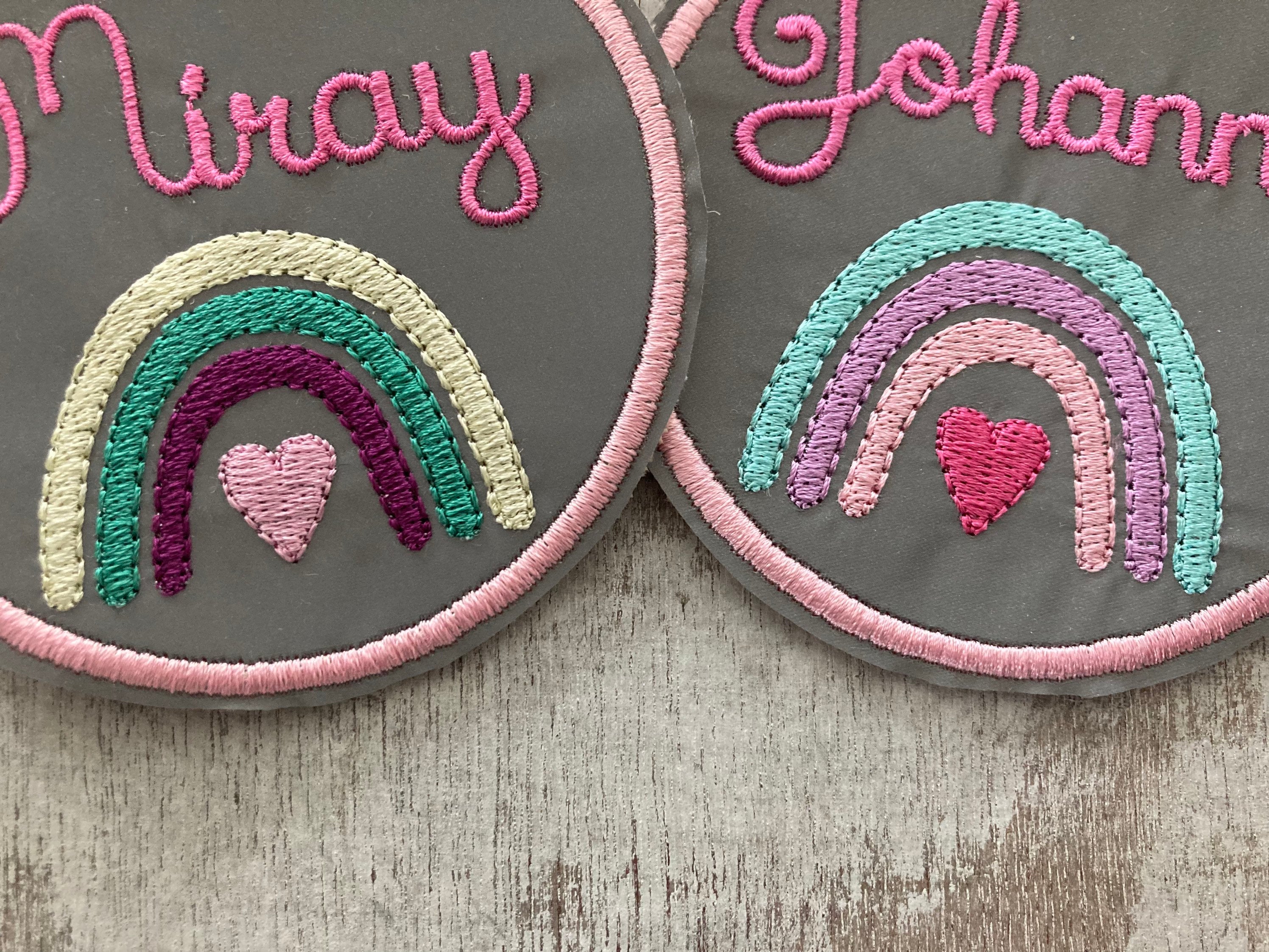 Reflective Velcro Patch Named Rainbow Schoolchild 2022 Satchel - Etsy UK