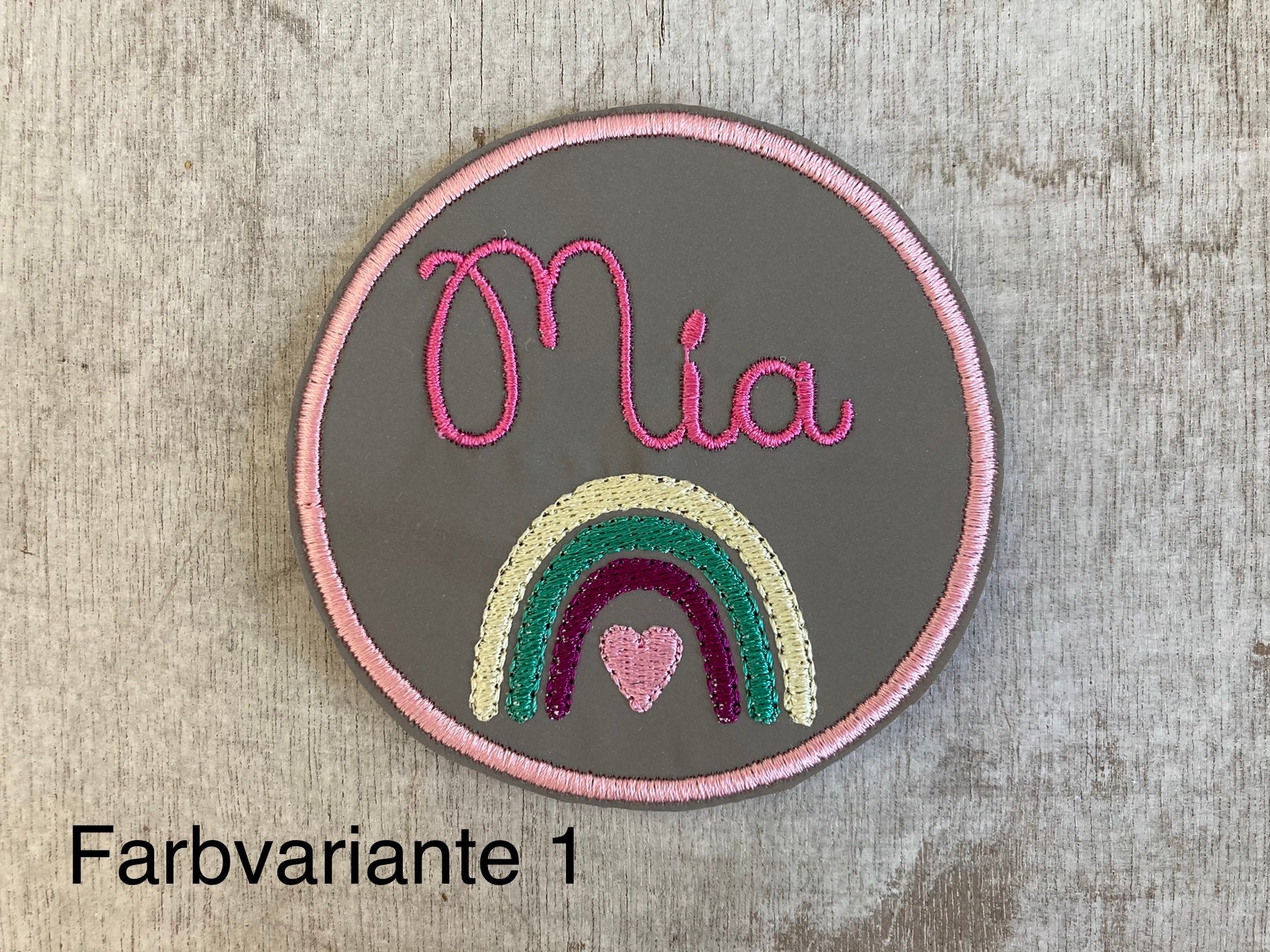 Reflective Velcro Patch With the Name Rainbow School Child - Etsy UK