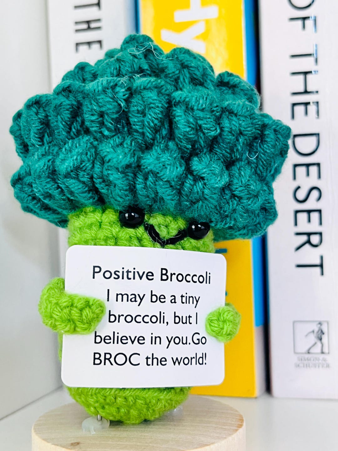 Handmade Crochet Positive Broccoli: Amigurumi Emotional Support Gift - Etsy