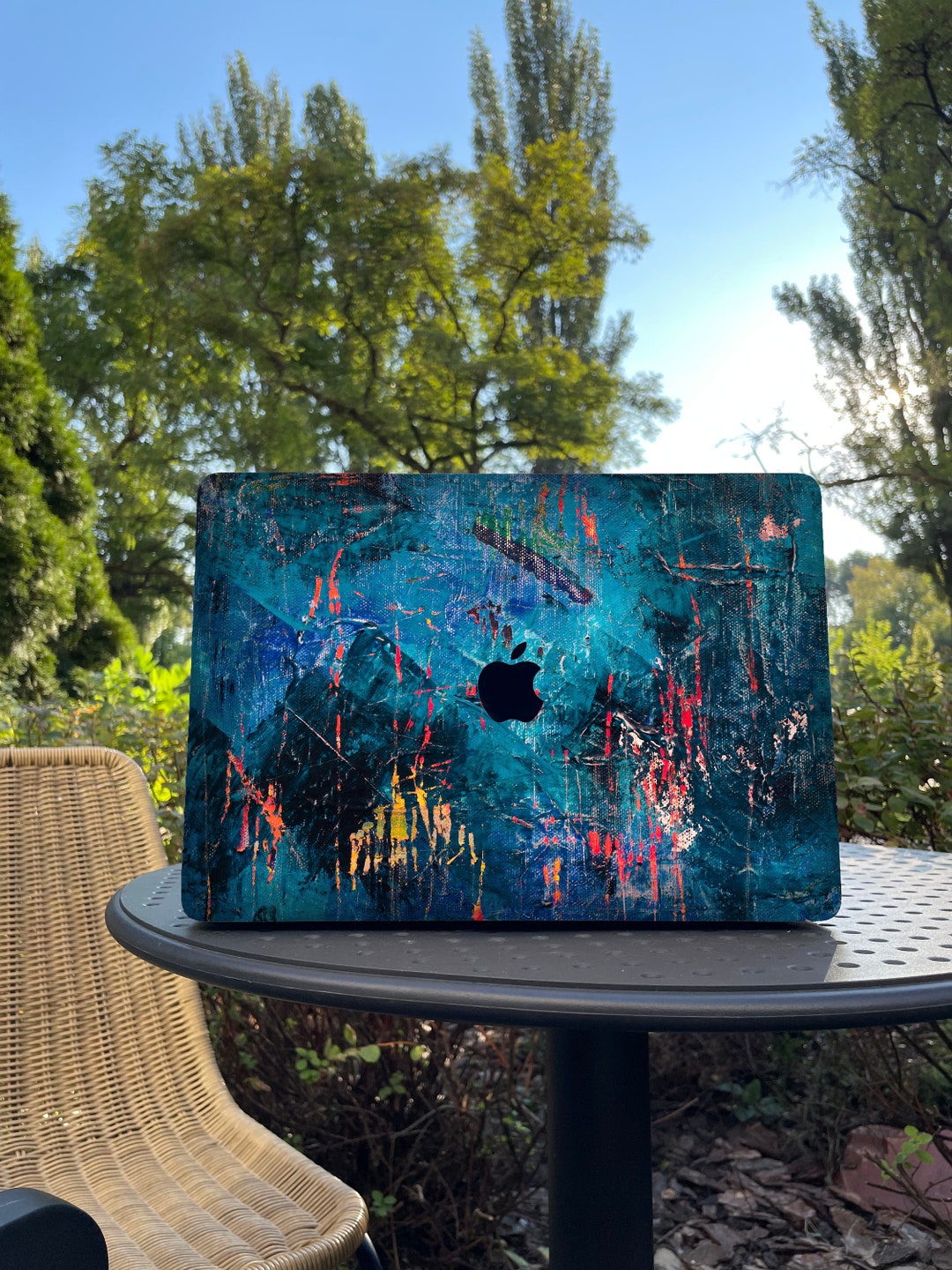 Blue Colorful MacBook Skin MacBook Decal MacBook Sticker for - Etsy