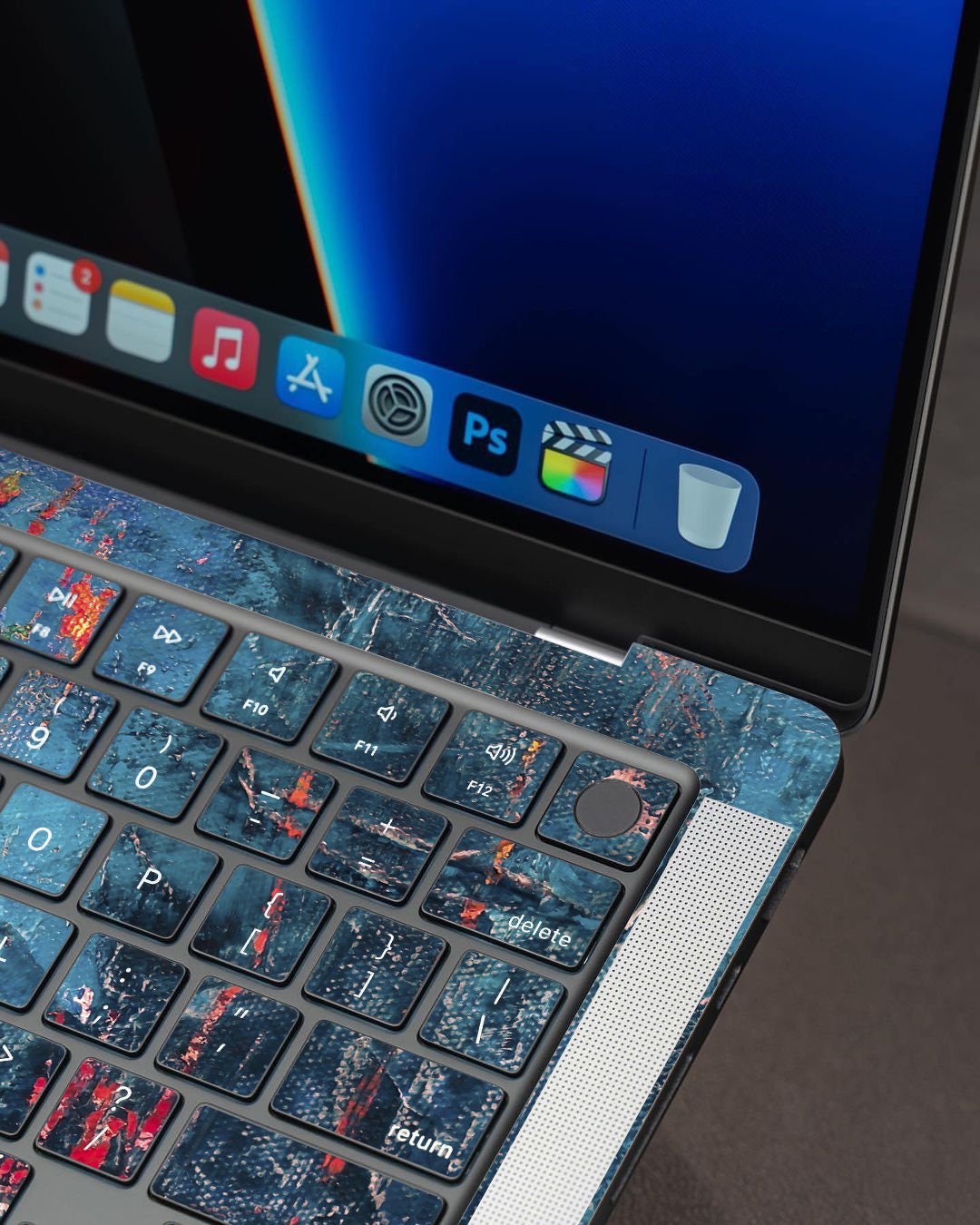 Blue Colorful MacBook Skin MacBook Decal MacBook Sticker for Laptop - Etsy