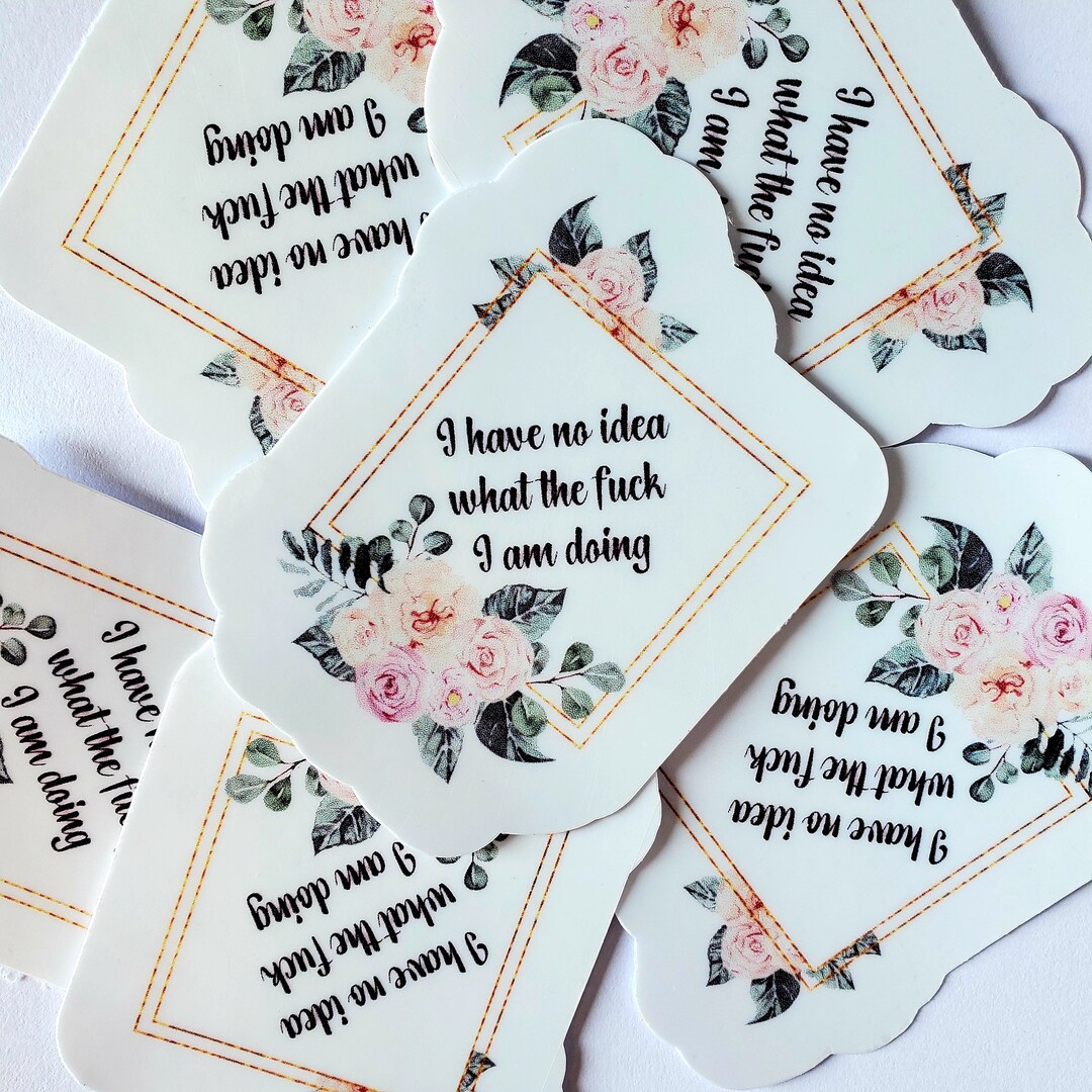 Profanity Sticker Curse Word Cuss Cute Girly Explicit Funny Sarcastic I ...