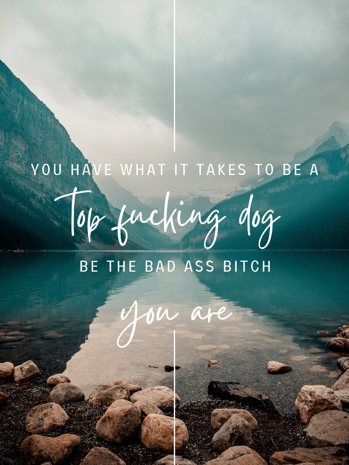 Inappropriate Motivational Poster Profanity Girl Boss Funny Decor ...