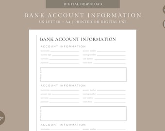 Ring A5 Bank Account Information Tracker, Bank Account Info Tracker ...