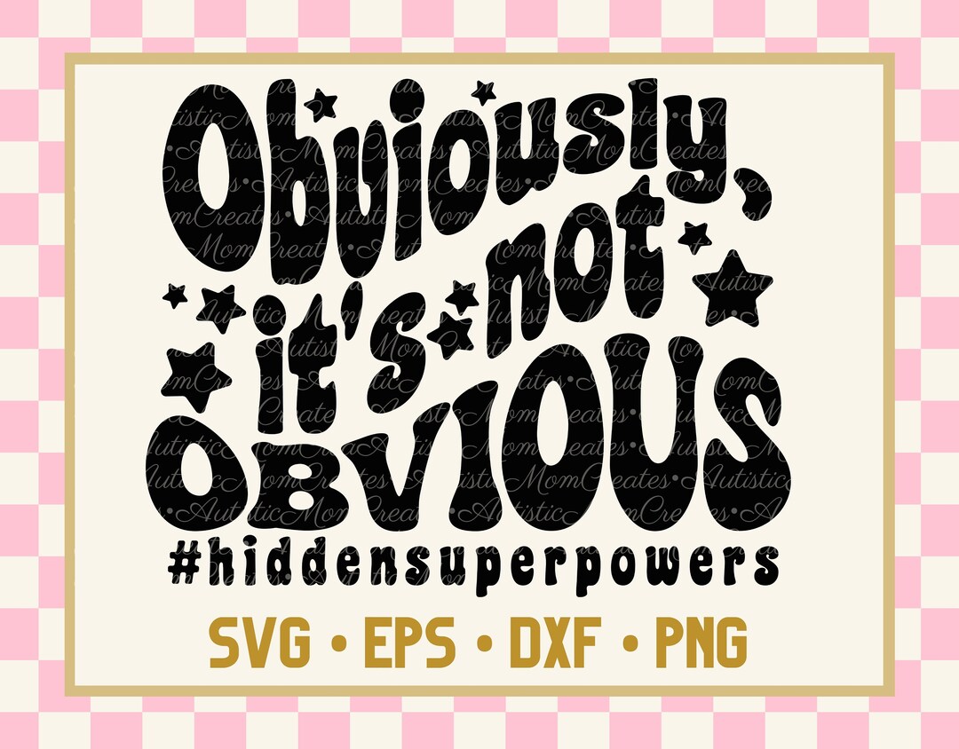 Hidden Superpowers From Disability Svg Cut File for Cricut or ...