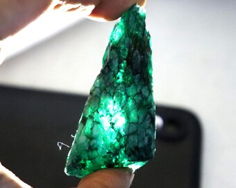 Emerald Rough Stone, Raw Emerald Mini Crystal, Natural Emerald Raw ...