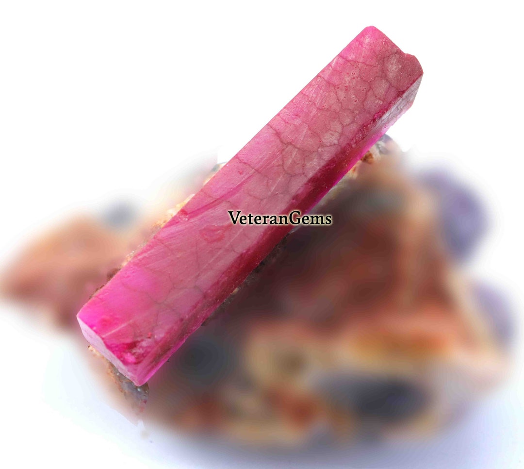 160ct Natural Certified Uncut Shape African Red Ruby Rough Gemstone ...