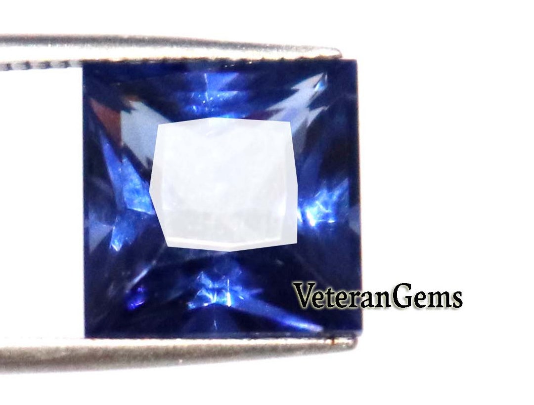 Princess Cut Tanzanite Gemstone 10.15CT Natural Tanzanite Stone ...
